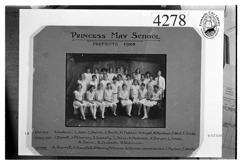 Princess May School Prefects | City of Fremantle Local History Centre