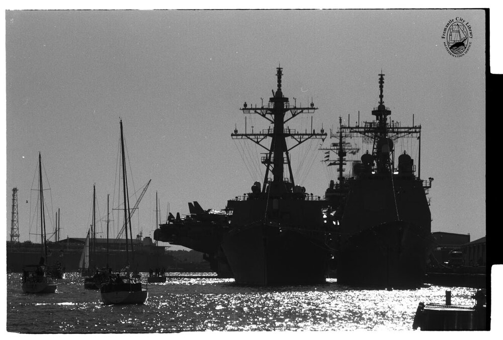 Visiting American vessels in Fremantle Harbour | City of Fremantle ...