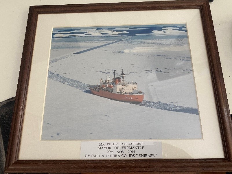Japanese Ice Breaker Shirase framed photo | City of Fremantle Local ...