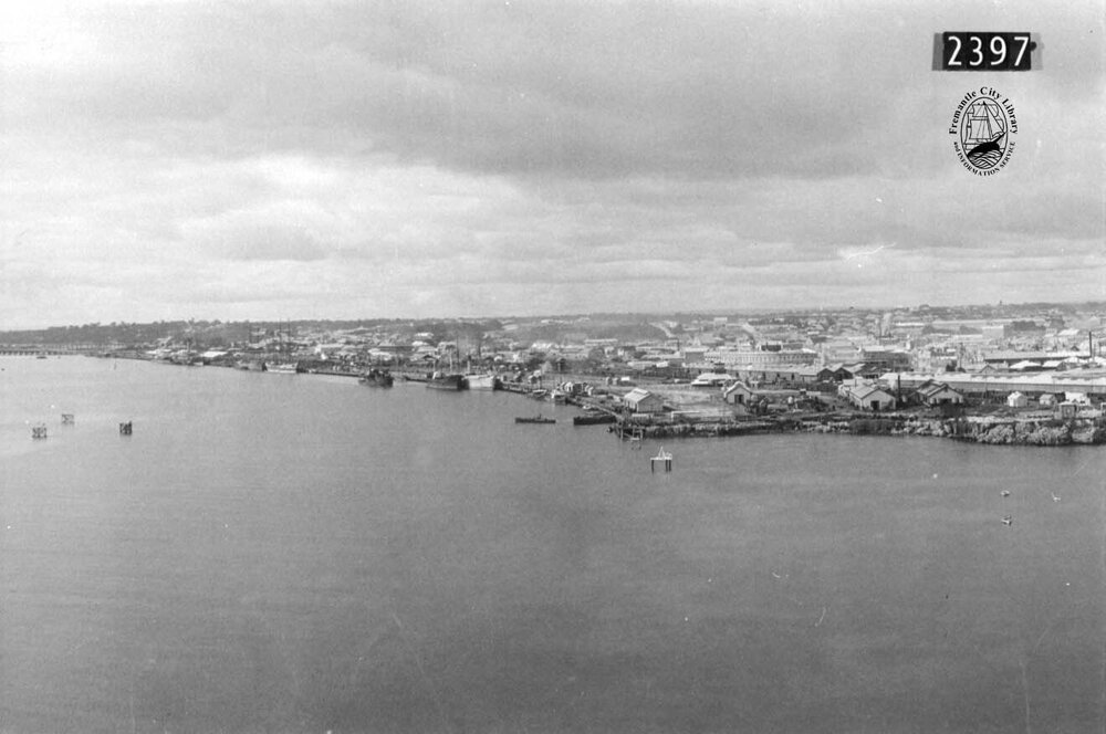 View of Fremantle and the harbour | City of Fremantle Local History Centre