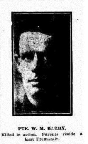 Barry, William | City of Fremantle Local History Centre